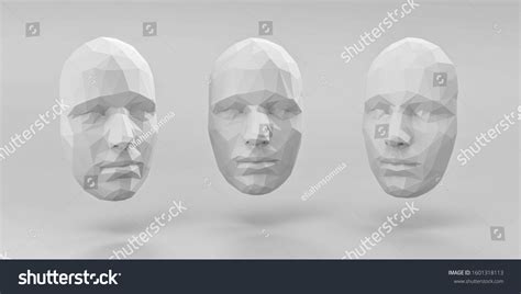 Creative Male Female Face Concept Polygon 库存插图 1601318113 Shutterstock