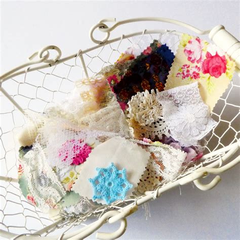 DIY Cluster Kit Make Clusters Fabric And Lace Scrap Pack Etsy Australia