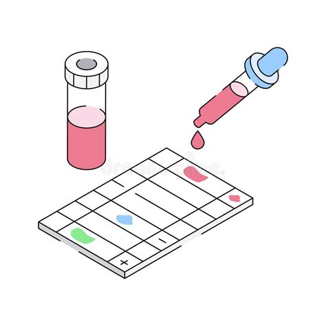 A Well Designed Isometric Icon Of Litmus Test Paper Stock Illustration