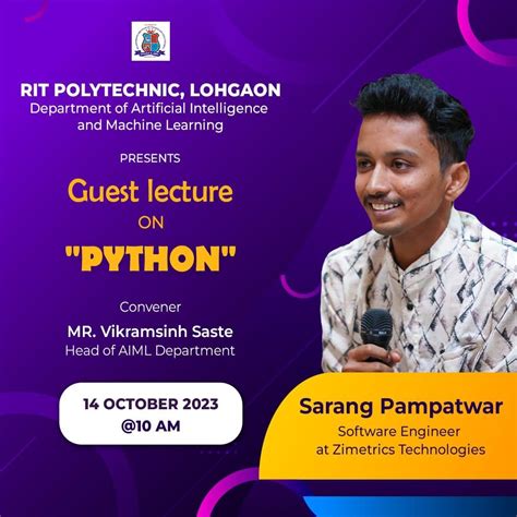 Rit Polytechnic Lohagaonpune On Linkedin Python Has Become A Staple In Data Science Allowing
