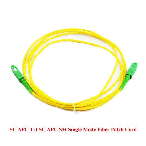 30 Pieces 1 0 Meter SC APC TO SC APC Fiber Patch Cord 3 0mm Simplex For Fiber Adapter Fiber