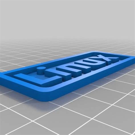 Free 3d File Linux Keychain・3d Printing Template To Download・cults