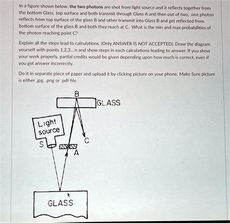 Solved In The Figure Shown Below Two Photons Are Shot From A Light Source And They Reflect