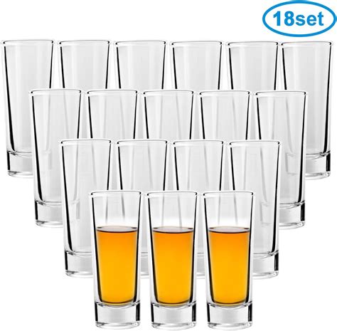 Shot Glass Ruckae 2 Ounce Shot Glasses With Heavy Base Clear Shot Glasses Set Of