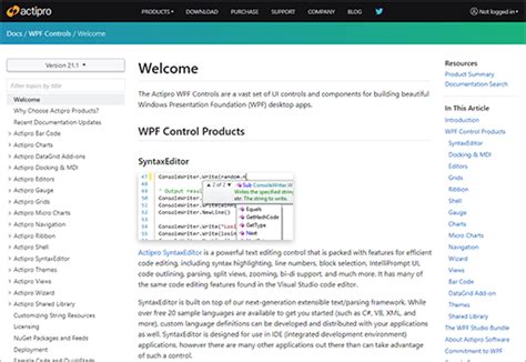 wpf controls v21 1 released the actipro blog
