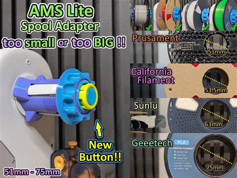 Ams Lite Spool Adapter Por Alobal Makerworld