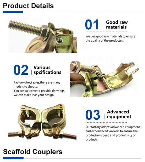 Yanxinsenyu Galvanized Scaffolding Jis Pressed Swivel Coupler Buy Pch Style Double Coupler