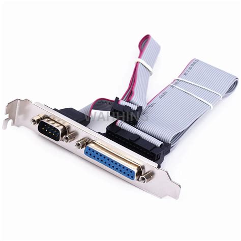 Computer Motherboard Panel Mount EP 081 Serial DB9 9 Pin Male COM With Parallel DB25 25 Pin