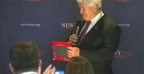 Newt Gingrich Gets A New Prop The Atlantic