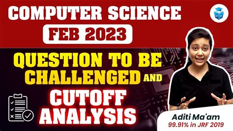 ugc net feb 2023 computer science paper solution ugc net cs cut off marks aditi mam