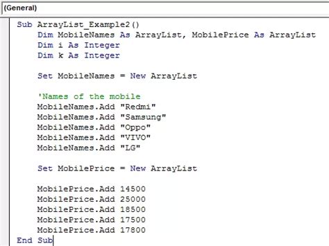 Vba Arraylist Beispiele Wie Erstelle Ich Eine Arraylist In Excel