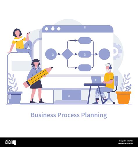 Business Process Planning Concept Executives Strategizing For Streamlined Operations Crafting