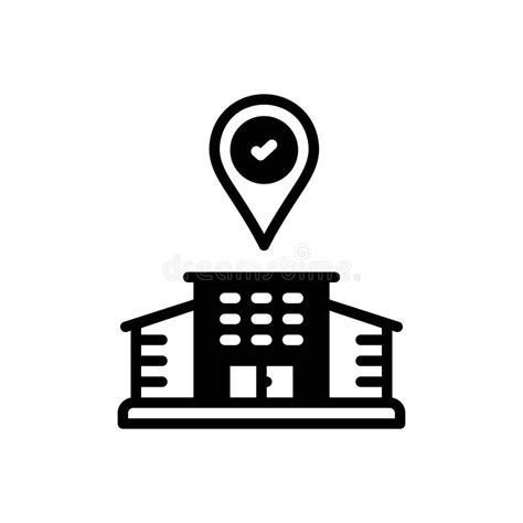 Black Solid Icon For Check In Checking And Hotel Stock Illustration Illustration Of Icon