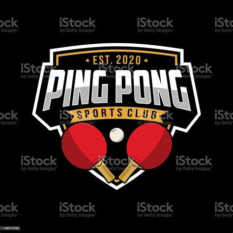 탁구 스포츠 벡터 템플릿입니다 탁구 공 클럽 그래픽 그림입니다 테니스에 대한 스톡 벡터 아트 및 기타 이미지 테니스 Championship Table Tennis