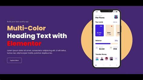 how to create a multi color heading text with elementor no additional