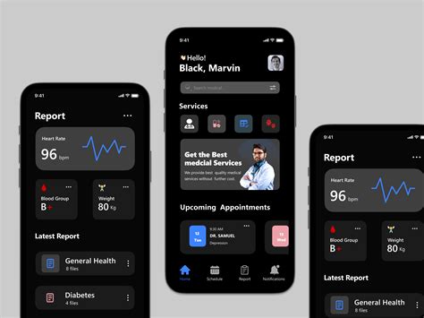 health 🎣care mobile app ui design by jarviz lab ui ux design agency