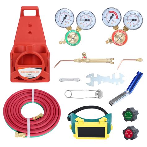 Rlietter Oxy Acetylene Torch Kit 30v Portable Acetylene Welding Cutting Torch Kit Medium Duty