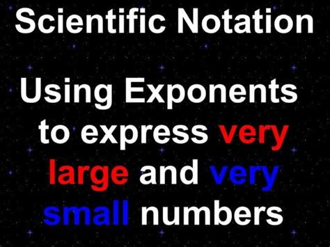 Scientific Notation Ppt