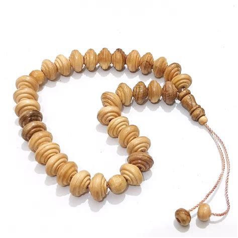 High Quality Natural Zaitoon Olive Wood Tasbih 33 Beads Size 13 Mm