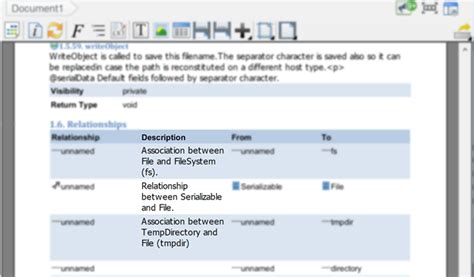 how to output relationships details using doc composer visual