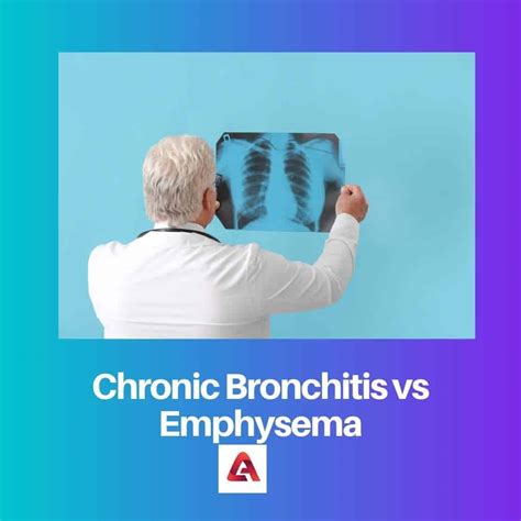 Chronische Bronchitis Versus Emfyseem Verschil En Vergelijking