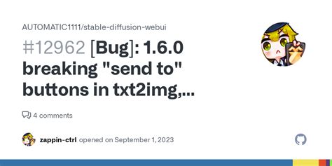 Bug 160 Breaking Send To Buttons In Txt2img Img2img Extras · Issue 12962