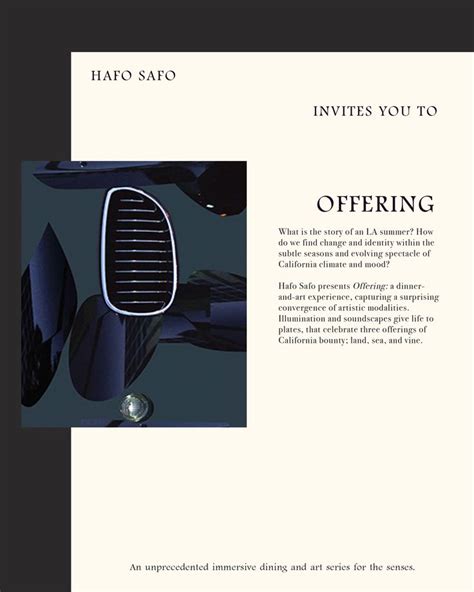 Offering Invitation Dining Experiences Invitations