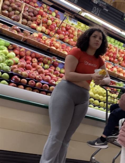 Latina W Jiggly Ass In Grey Flares Vpl Whaletail Faceshot Bendover