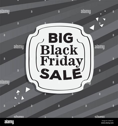 Black Friday Label With Text Vector Illustration Stock Vector Image Art Alamy