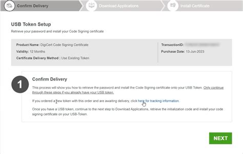 digicert code signing etoken setup knowledge base
