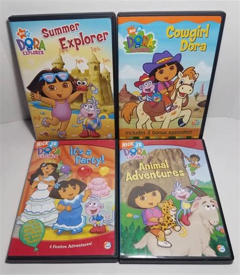 Dora The Explorer Nick Jr Dvd Lot Of 10 Videos Nickelodeon ~ Tested Eur