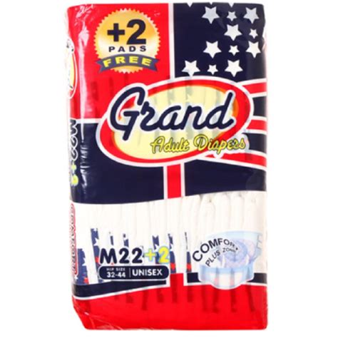 Grand Adult Diaper Medium 24pcs Shopee Philippines