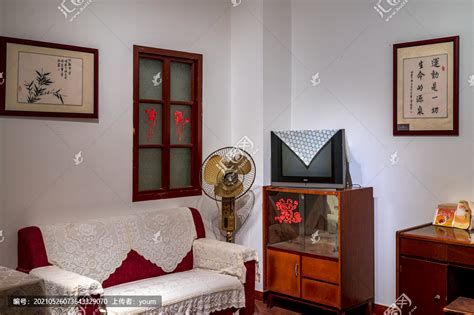 80年代家庭室内布置老场景 汇图网 huitu Home decor Decor Furniture