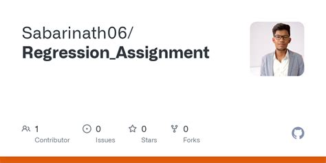 Github Sabarinath06regressionassignment