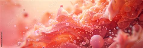 Cyberpunk Tech Fluid Background Abstraction UI UX Modern Trendy Design Place For Text Orange