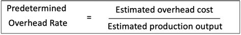 Predetermined Overhead Rate Example Advantage Accountinguide