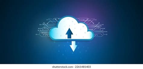 Database Data Center Vector Illustration Cloud Stock Vector Royalty