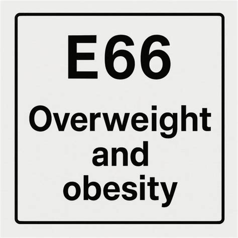 A Comprehensive Guide To Icd 10 Code E66 For Overweight And Obesity Wmwtl