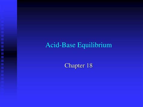 PPT Acid Base Equilibrium PowerPoint Presentation Free Download ID 4484873
