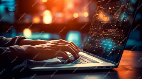 Premium Ai Image Software Development Concept Coding Programmer Software Engineer Working On