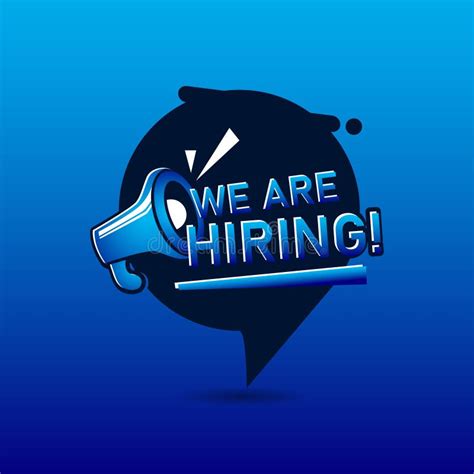 We Are Hiring Design With Red And Black Text Effect On White Background