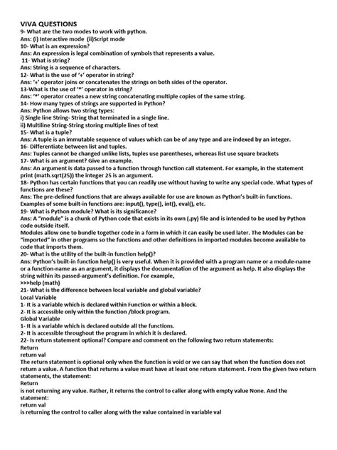 Viva Questions 1 Pdf Control Flow Data Type