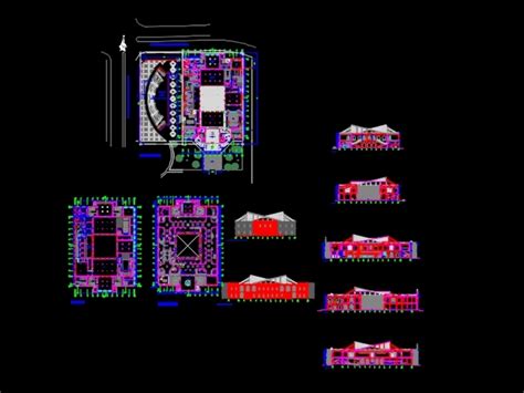 Cad Blocks Of Cultural Centers And Museums Free Download