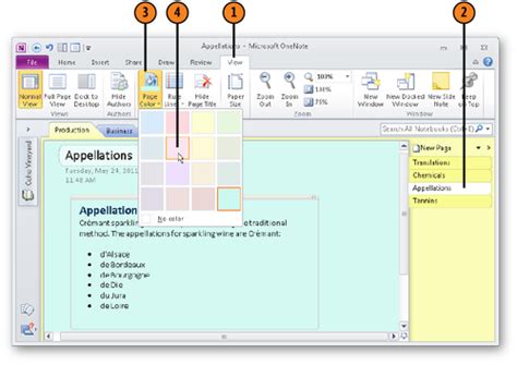 Microsoft Onenote 2010 Finding Tagged Notes Color Coding Notebooks