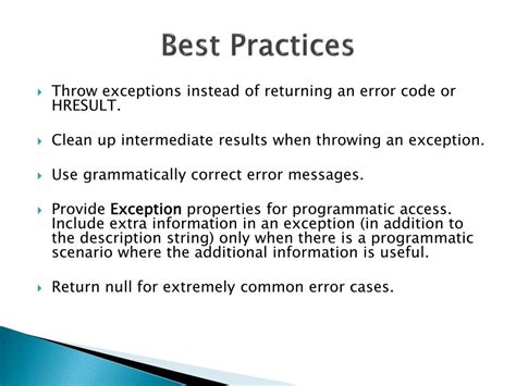 Ppt Exception Handling Powerpoint Presentation Free Download Id626848