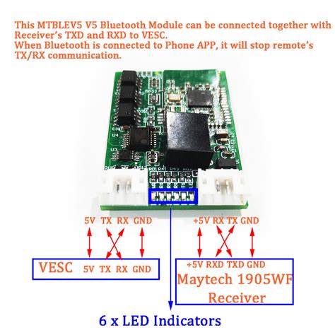 Maytech New Vesc Bluetooth Module Mtblev5 With Updated Function Michobby Com