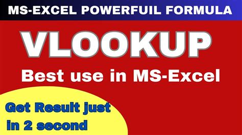 Learn Vlookup Formula In One Video Vlookup In Excel Youtube