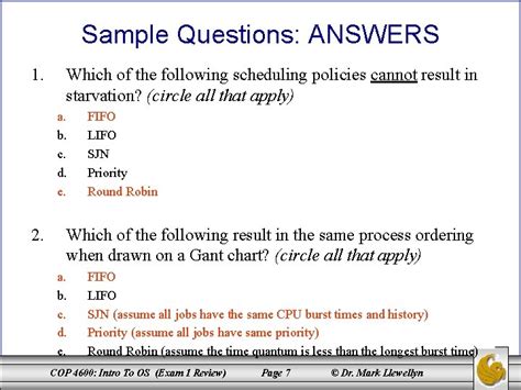 Cop 4600 Summer 2014 Introduction To Operating Systems