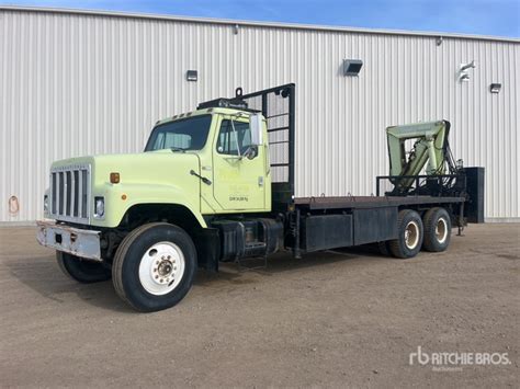 Fassi Knuckle Boom On 1980 International F2574 6x4 Boom Truck Ritchie