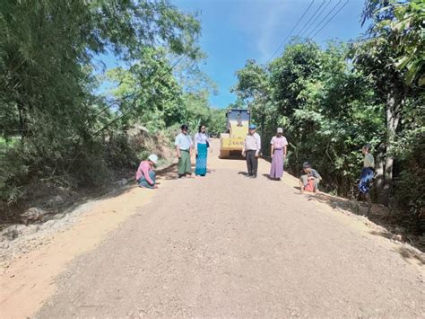 ရေကြည်မြို့နယ်အတွင်းရှိ ဆီဆုံကုန်း ကြို့ကုန်း လှေဆွဲရိုး မဲဇလီကုန်းလမ်း ကျောက်အမာခံလမ်းခင်းခြင